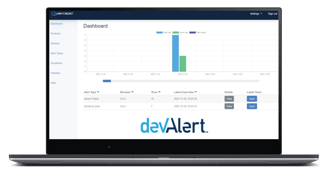 DevAlert - Percepio
